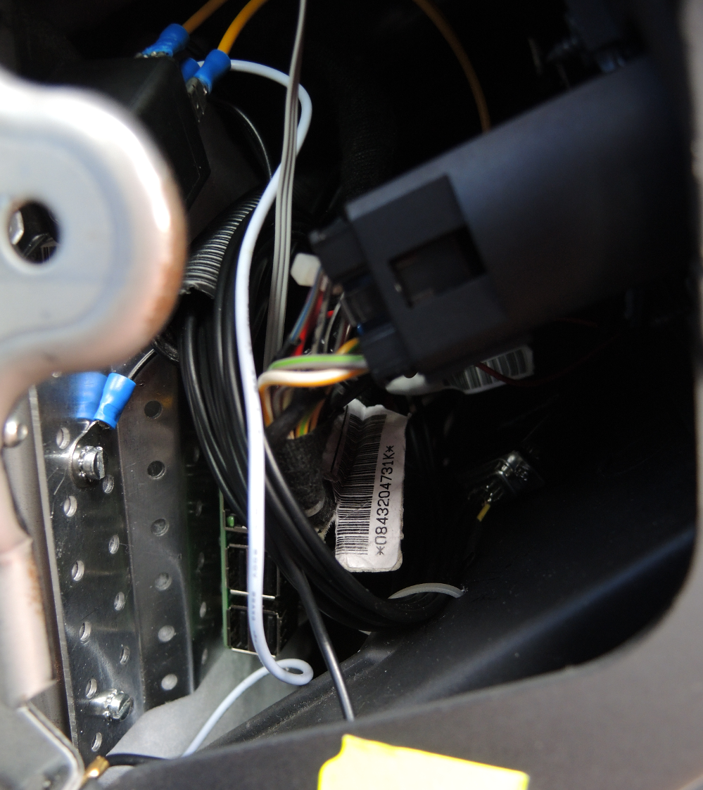 This picture shows the finaly mounted Raspberry Pi.